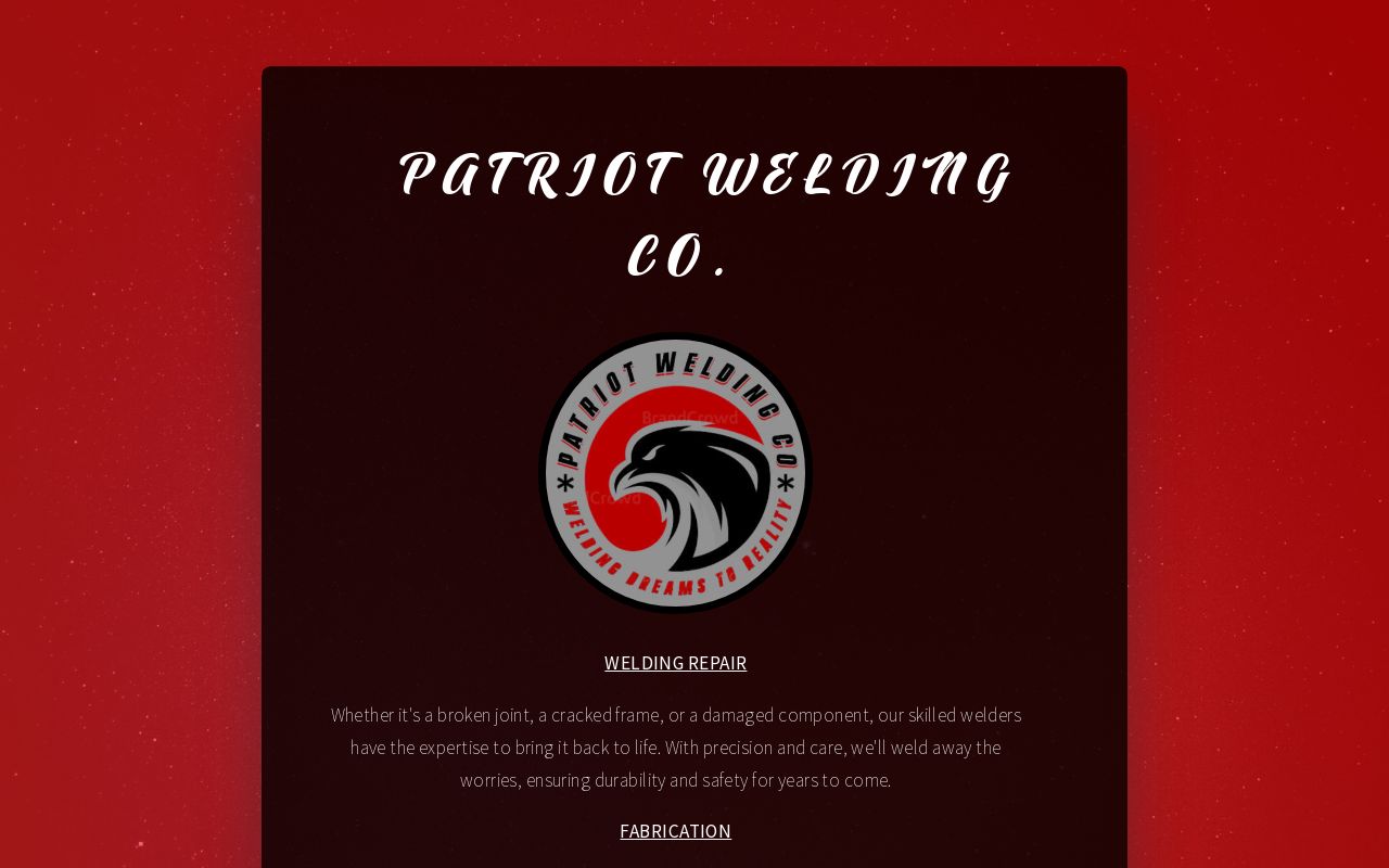 patriot welding co. new